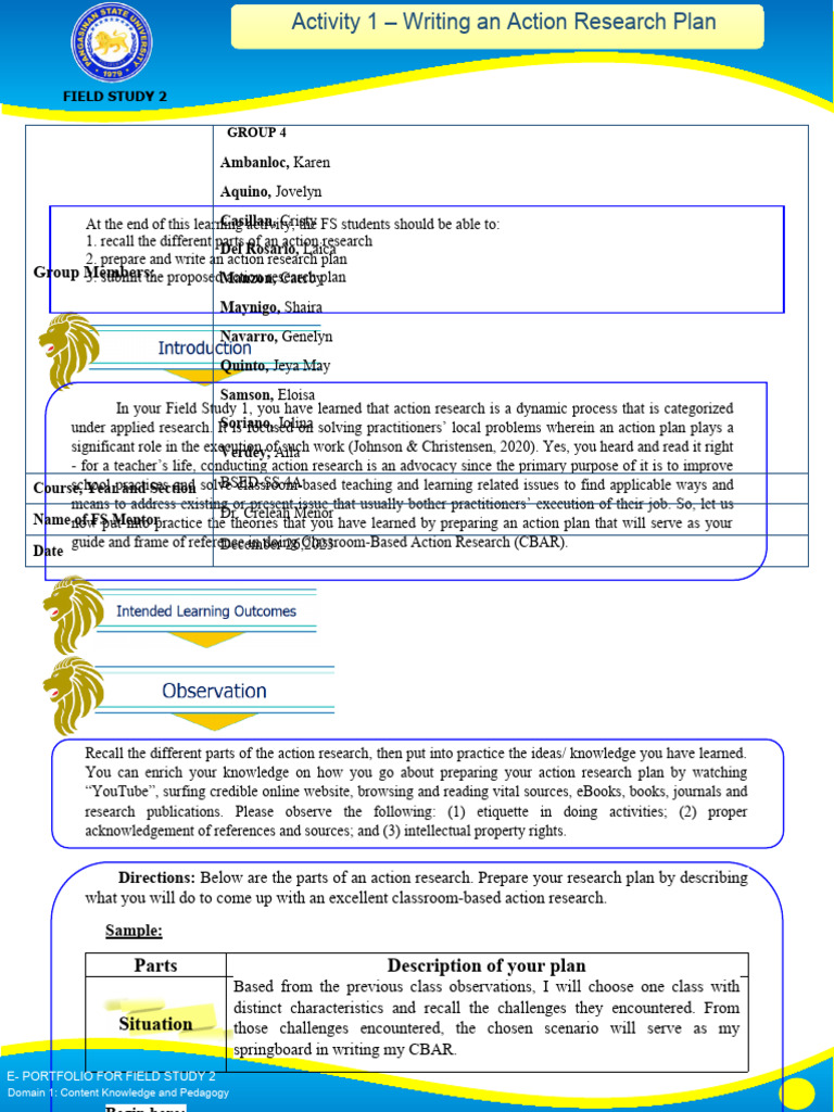 Fs 2 Activity 1 Samson Eloisa B Ss4a | PDF | Phonics | Reading ...