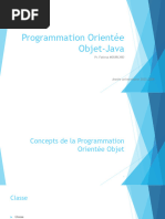 Cours POO Java | PDF | Programmation informatique | Java (Langage de programmation)