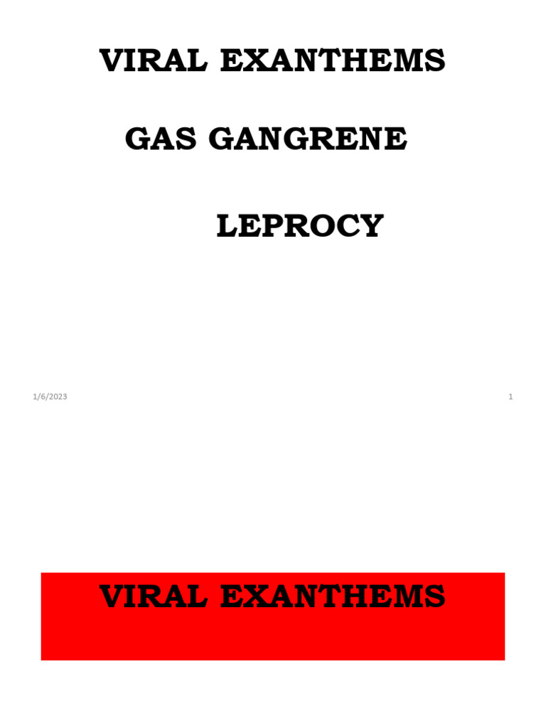 Understanding Viral Exanthems and Management | PDF | Infection | Virus