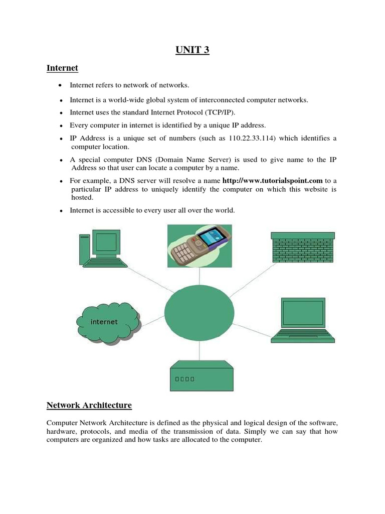 FCET UNIT 3 NOTES | PDF | World Wide Web | Internet & Web