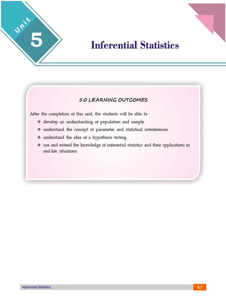 Understanding Inferential Statistics Concepts | PDF | Sampling (Statistics) | Statistics