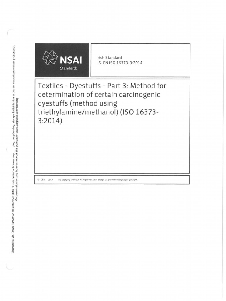 I.S. en Iso 16373-3-2014 | PDF | High Performance Liquid Chromatography ...