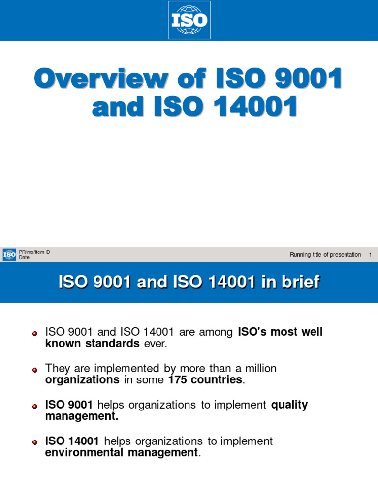 ISO9001 and ISO14001 | PDF | Iso 9000 | Quality Management