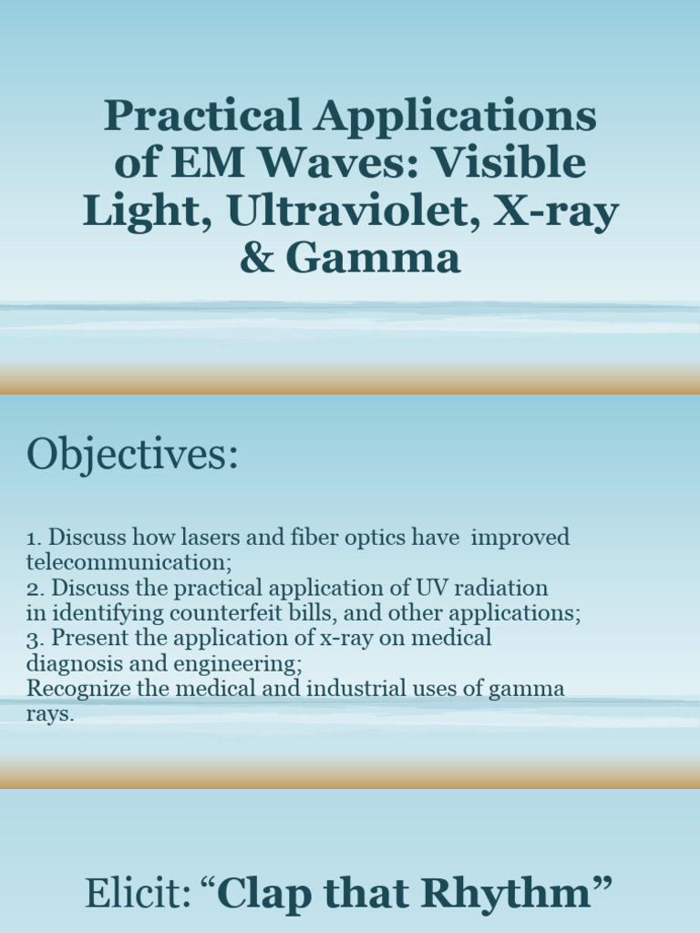 UV X Rays and Ganma Applications | PDF | Ultraviolet | Fiber Optic ...