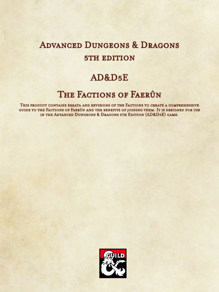 Factions of Faerûn: The Emerald Enclave | PDF