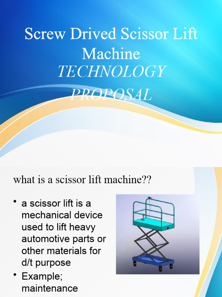 Scissor Lift | PDF | Elevator | Machines