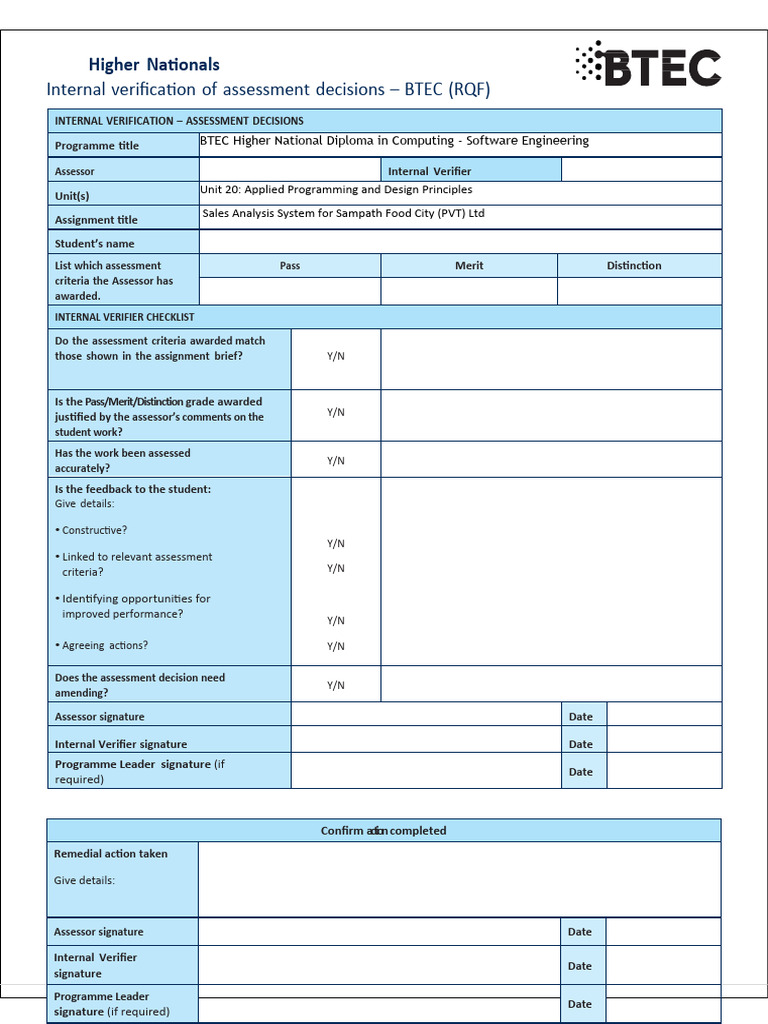 4542-1700542482463-Unit 20 - Applied Programming and Design Principles 2022 | PDF | Class ...
