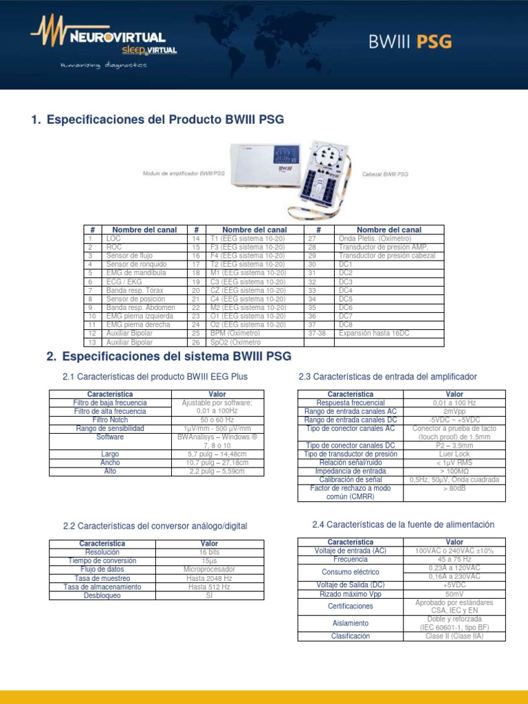 Ficha Técnica Bwiii PSG Esp | PDF | Ingeniería Informática | Ingenieria Eléctrica