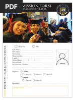 OCDSB IB Application Questionnaire | PDF