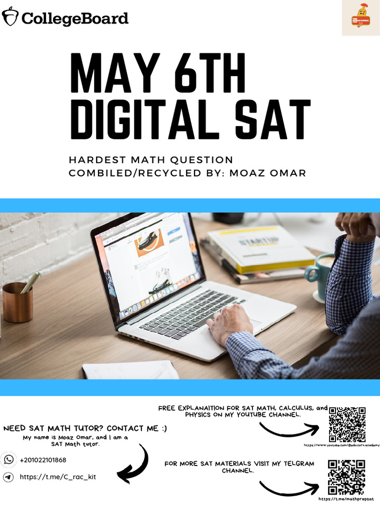 May 6th 2023, SAT Hardest Math Questions Moaz Omar Crack 230523 | PDF | Mathematics