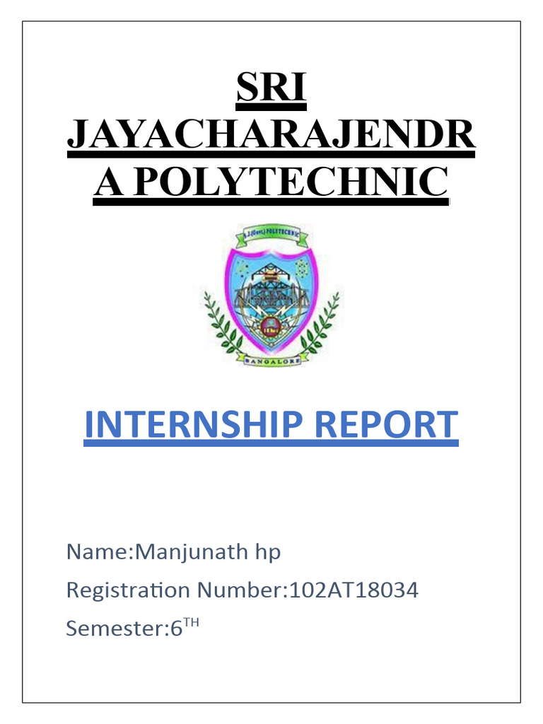 SRI JAYACHARAJENDRA POLYTECHNIC INTERNSHIP REPORT | PDF | Volkswagen ...