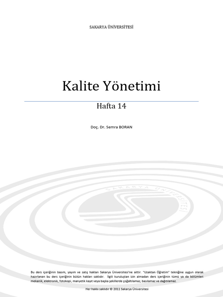 Hafta 14 Ders Notu | PDF