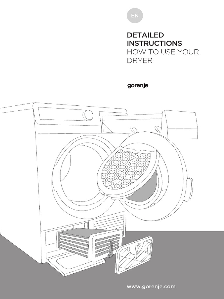 Detailed Instructions How To Use Your Dryer | PDF | Clothes Dryer | Laundry