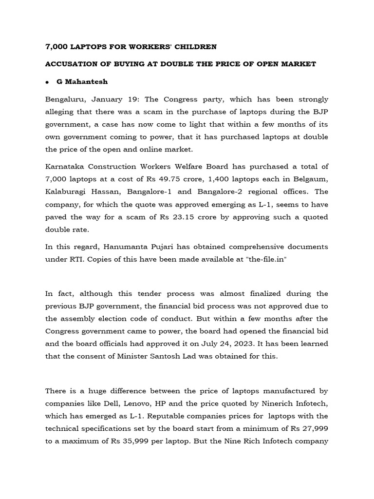 Vartha Bharathi Newspaer Article | PDF | Prices | Economies