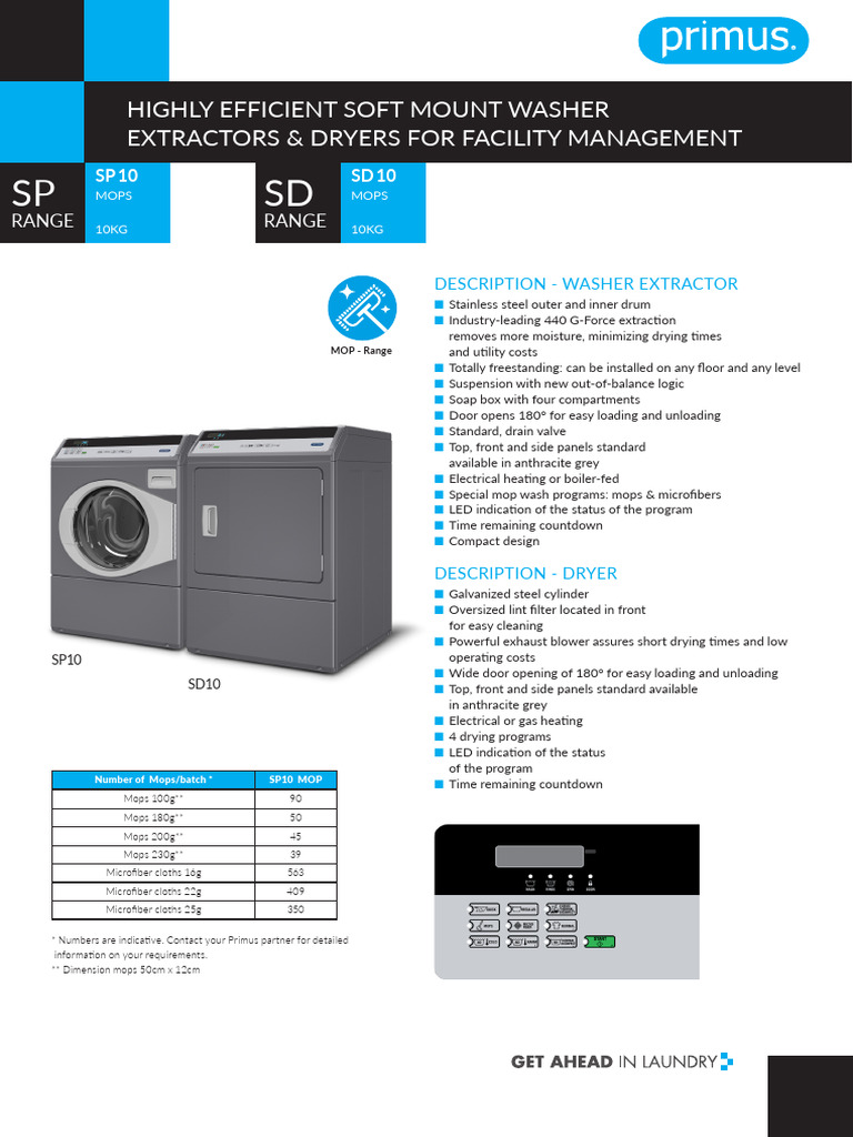 Efficient Washer & Dryer for Facility Management | PDF | Clothes Dryer ...
