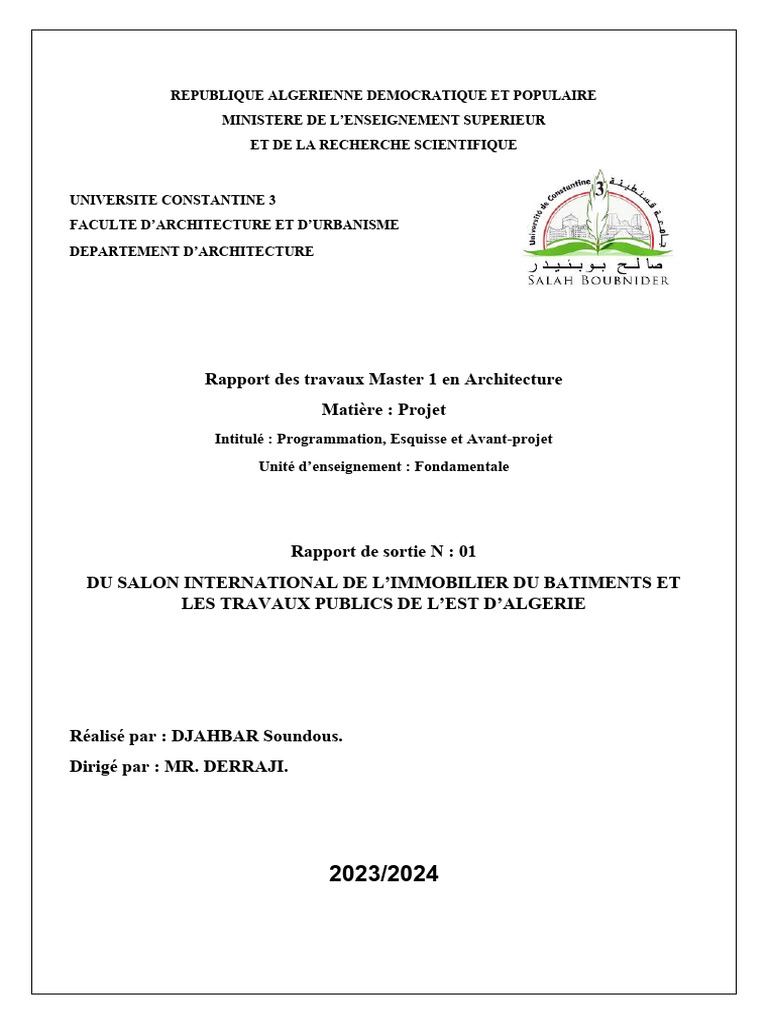 Rapport de Sortie | PDF | Peinture | Béton