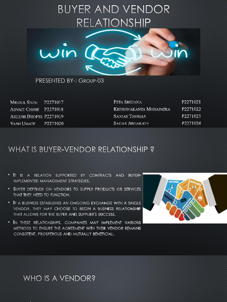 Buyer-Vendor Relationship Management Guide | PDF | World Wide Web ...
