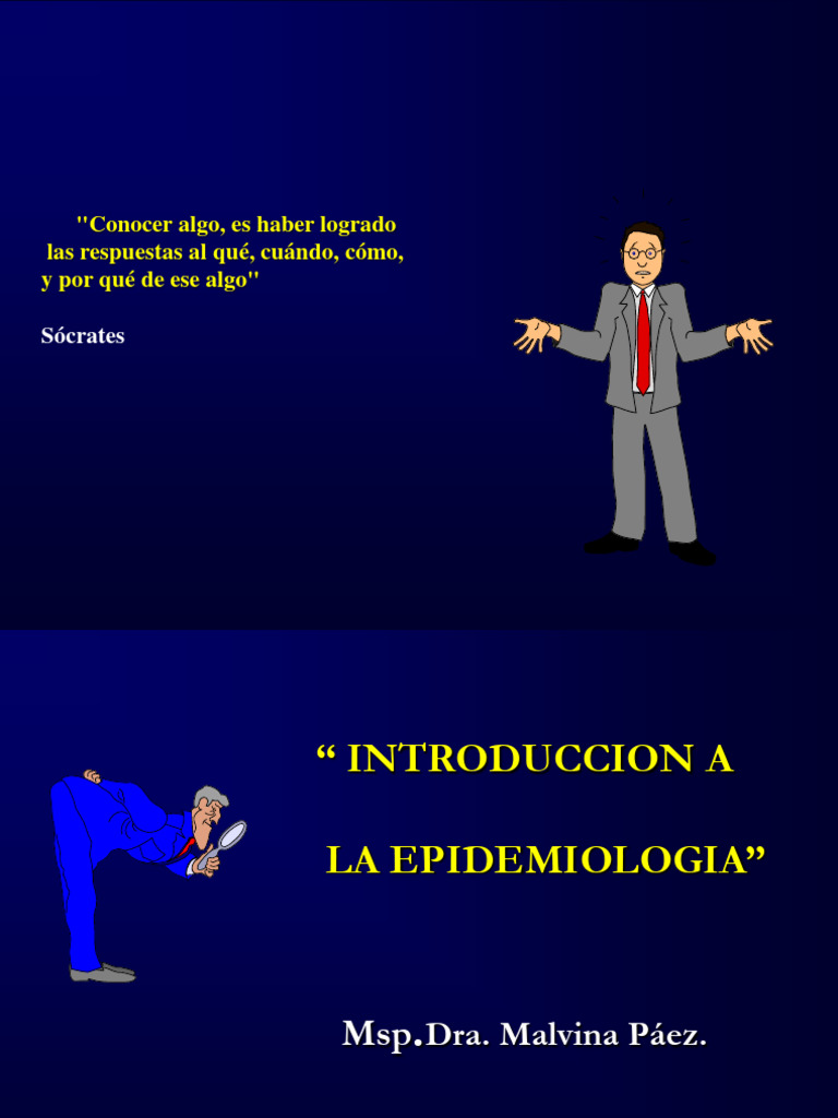 1.epidemio - Introd | PDF | Epidemiología | Patógeno