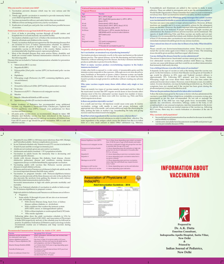 Vaccination-leaflet-1 | PDF | Vaccines | Vaccination