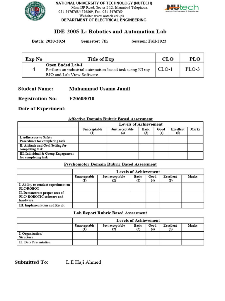 Robotics Open Ended | PDF | Systems Theory | Engineering
