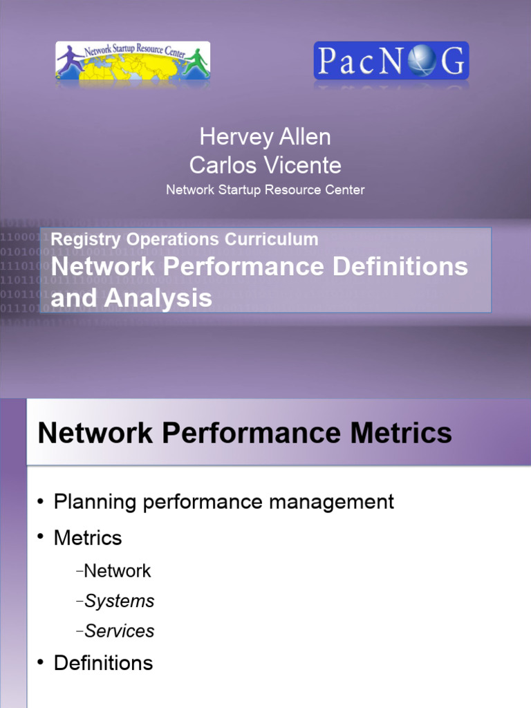 Network Performance Definitions Analysis | PDF | Network Congestion ...