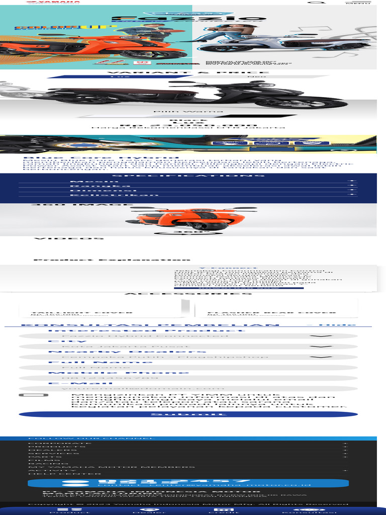 Yamaha FAZZIO Hybrid-Connected, Color Up Your Lif | PDF