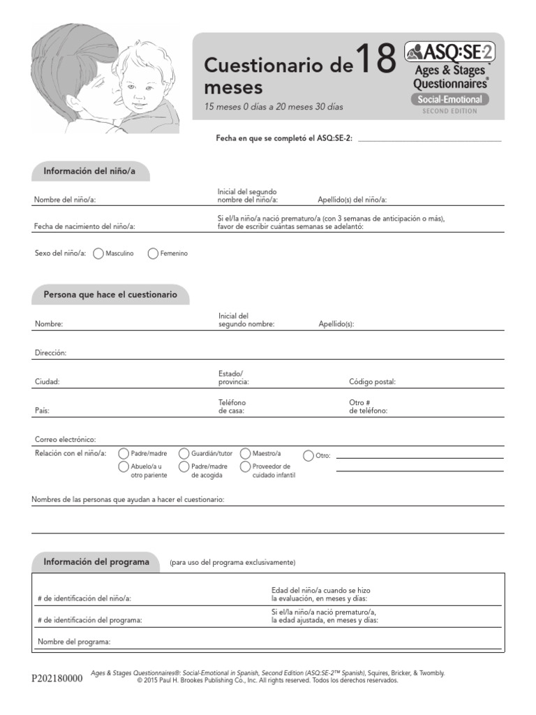 ASQ-SE2 18 Meses | PDF