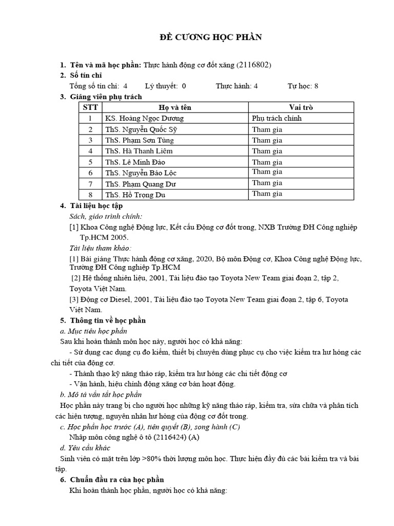 de Cuong Chi Tiet-TH DC XANG 2020-4TC | PDF