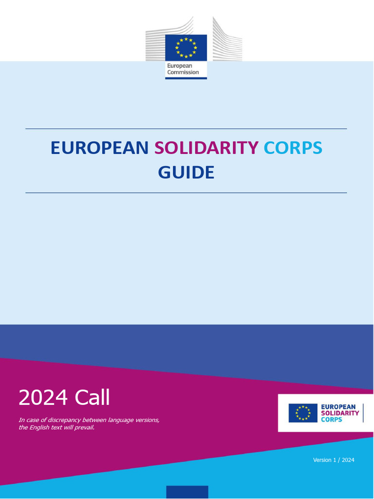 European Solidarity Corps Guide 2024 en | PDF | European Union | Social ...