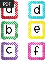 Circle Polka Dot Letters Lower Case | PDF
