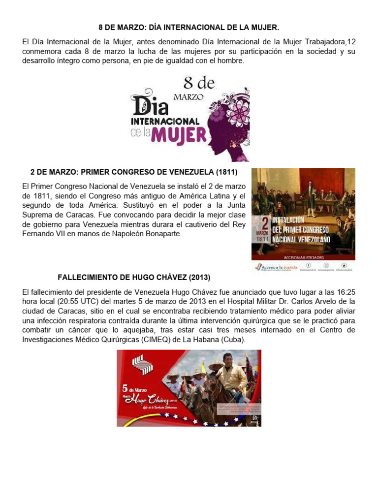 8 de Marzo | PDF | Venezuela