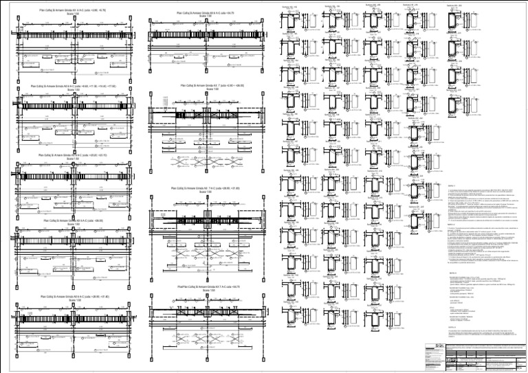 R78 - 8A - Plan Cofraj Si Armare Grinzi Transversale Suprastructura 5 ...