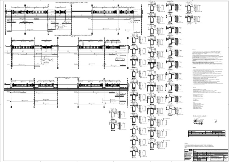 R89 - 8A Plan Cofraj Si Armare Grinzi Longitudinale Suprastructura 6 ...