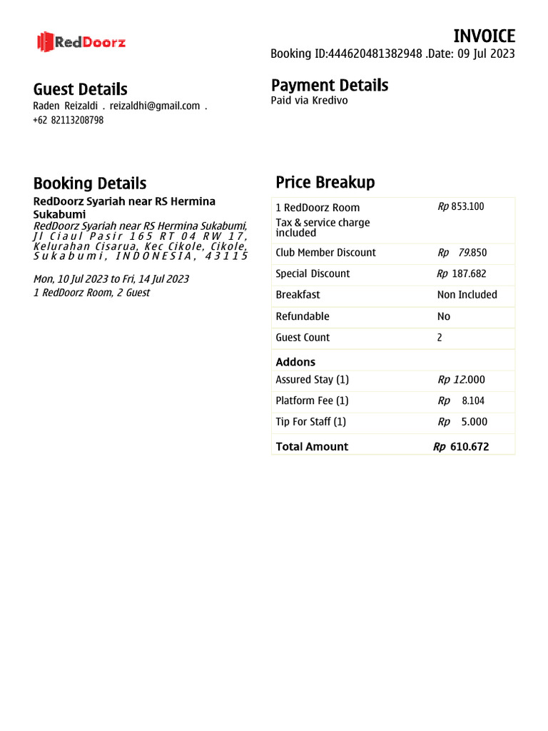 Booking_Invoice | PDF