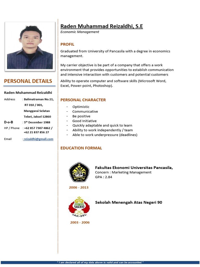Personal Profile and Work Experience Summary | PDF | Sales | Merchandising