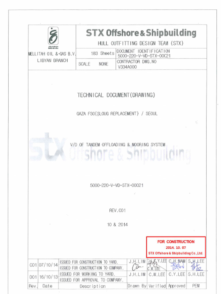 20" Stern Offloading System Specs | PDF | Pipe (Fluid Conveyance) | Axle