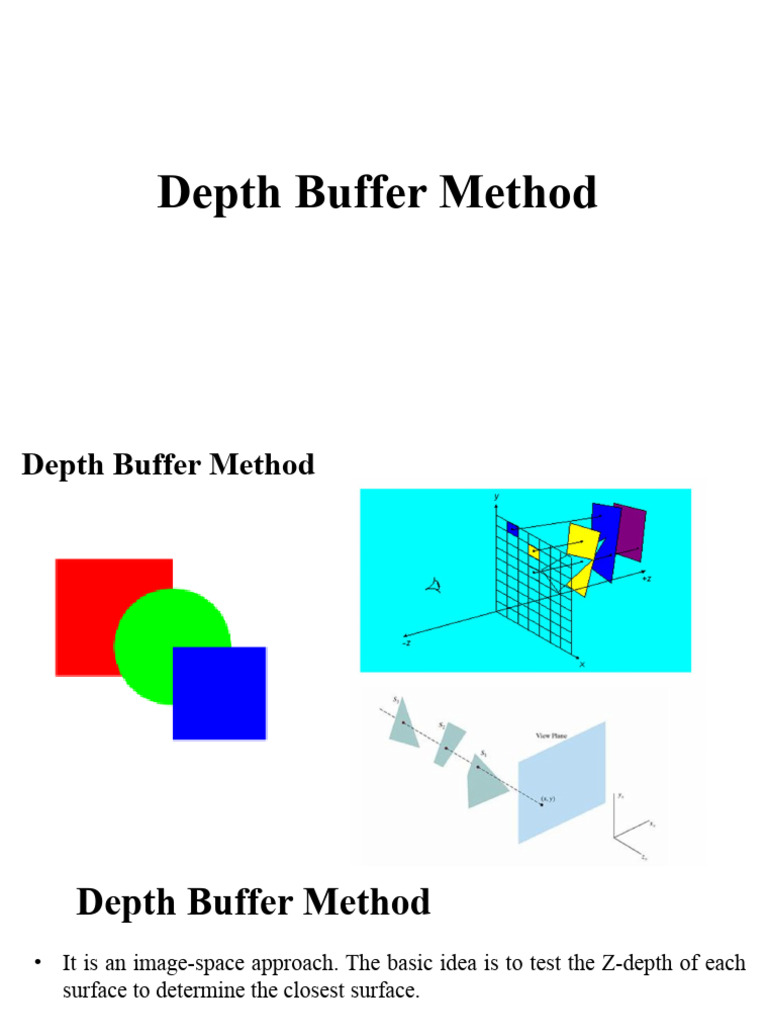 Depth Buffer Method | PDF | Signal Processing | Computer Science