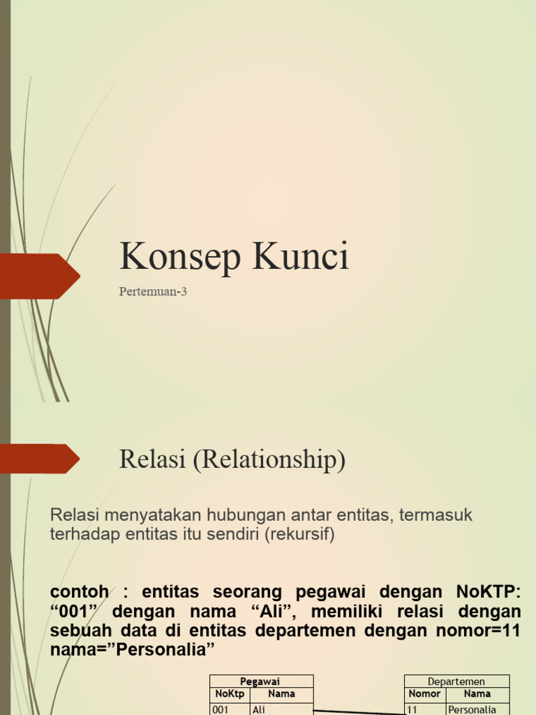 Konsep Kunci dalam Relasi Entitas | PDF