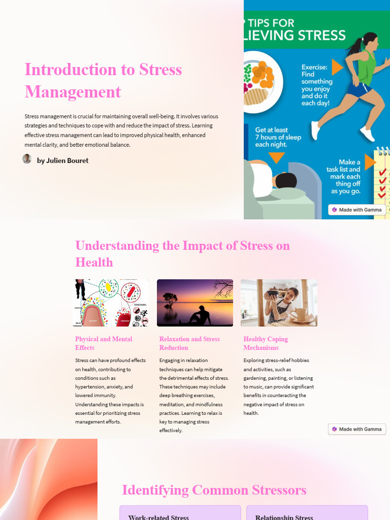 Introduction To Stress Management | PDF | Stress (Biology) | Mindfulness Introduction To Stress Management | PDF | Stress (Biology) | Mindfulness