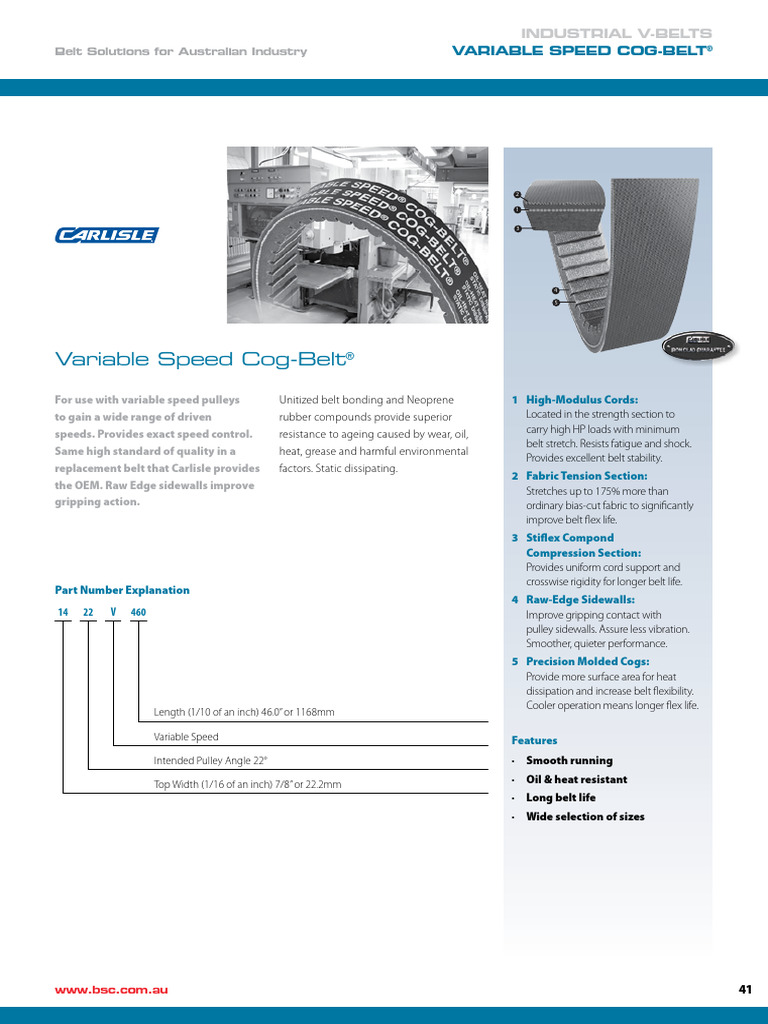 Variable Speed Cog-Belt - pdf-1 | PDF | Belt (Mechanical) | Building ...