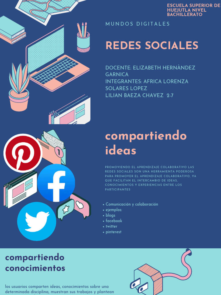 Presentación sobre las redes sociales | PDF | Redes sociales | Cultura popular y estudios de los ...