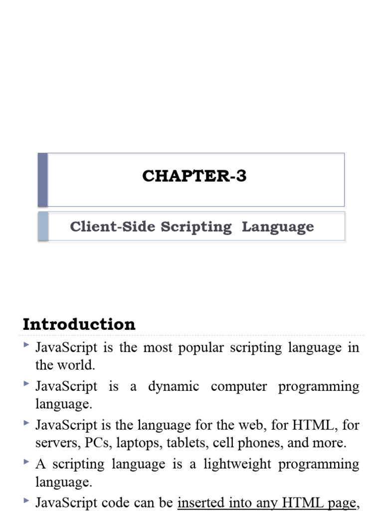 Chapter-4 | PDF | Dynamic Web Page | Control Flow