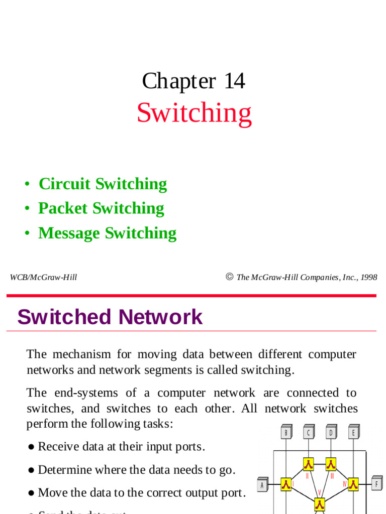 Switching 14 | PDF | Computer Engineering | Computer Architecture