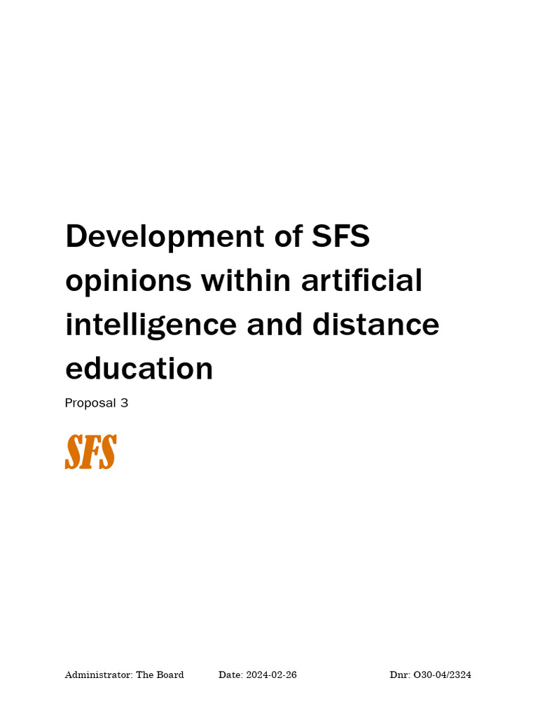 Https - Sfs - Se - WP Content - Uploads - 2024 - 03 - Proposal 3 Development of SFS Opinions ...