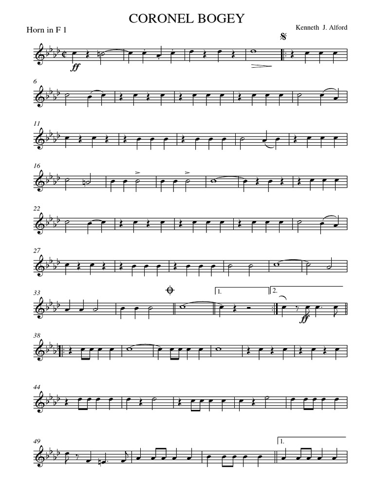 10 Horn in F 1 | PDF