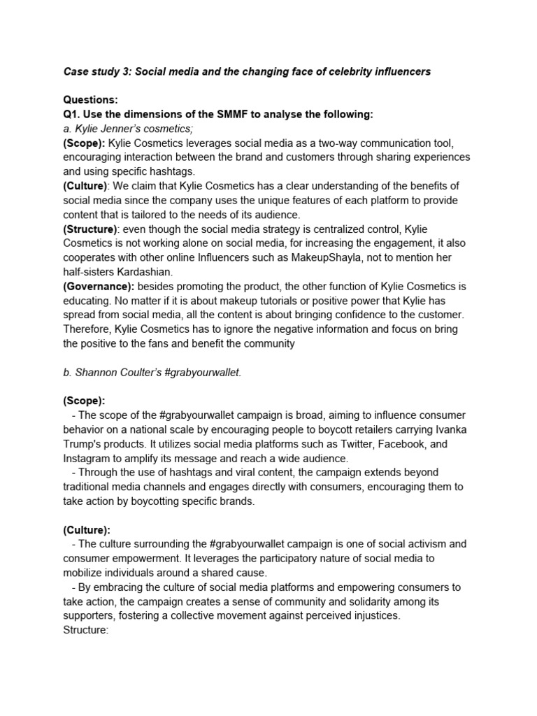 GR2.Case study 3 | PDF | Social Media | Popular Culture & Media Studies