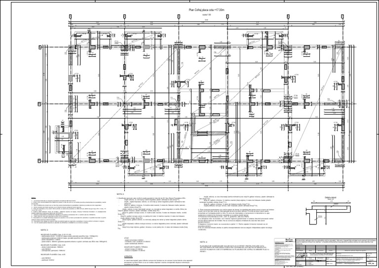 R55 - 8A Plan Cofraj Placa Cota +17.30 | PDF