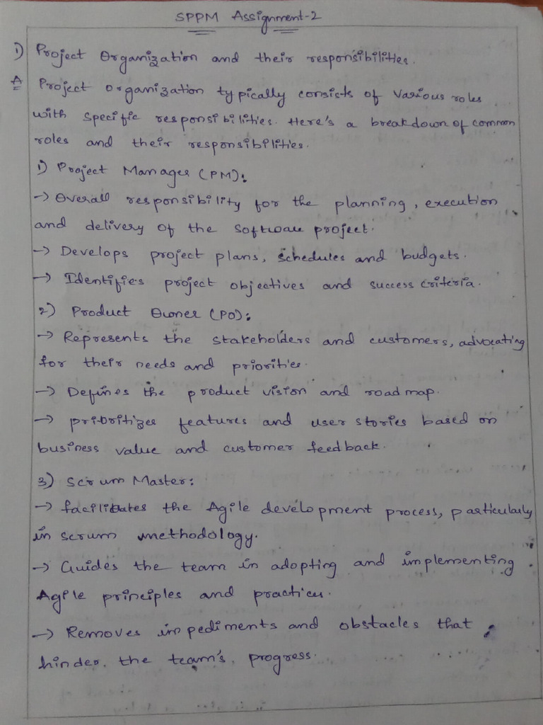 SPPM Assignment 2 | PDF