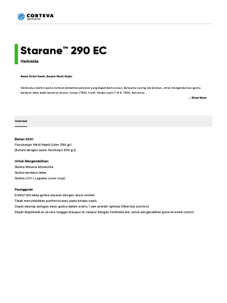Starane™ 290 EC | PDF | Kesehatan Holistik