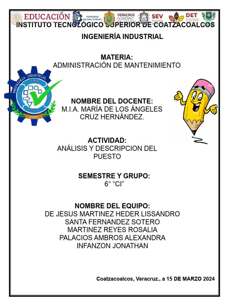 Analisis y Descripcion Del Puesto | PDF Analisis y Descripcion Del Puesto | PDF
